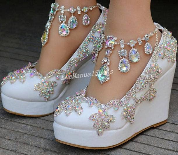 30 Best Wedding Wedge Shoes That Go With Any Dress Yourtango 5616